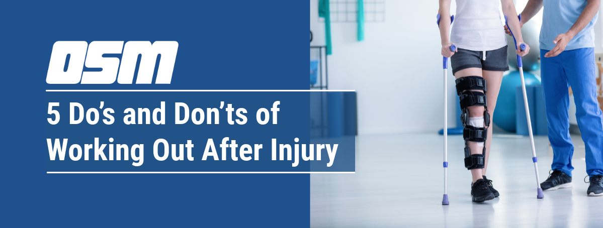 5 Do’s and Don’ts of Working Out After Injury - Orthopedic & Sports ...